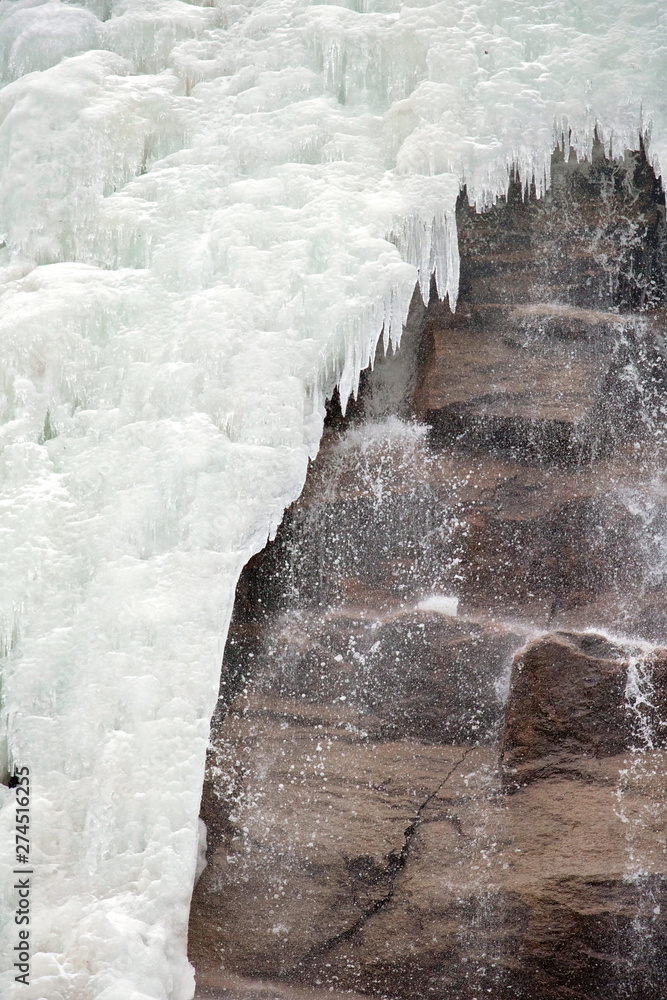 Arethusa Falls Waterfall in the White Mountains of New Hampshire in ...