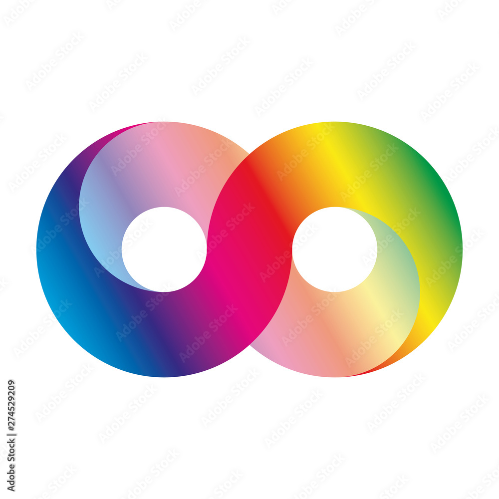 Infinity symbol icon, aka lemniscate, looks like sideways number eight ...