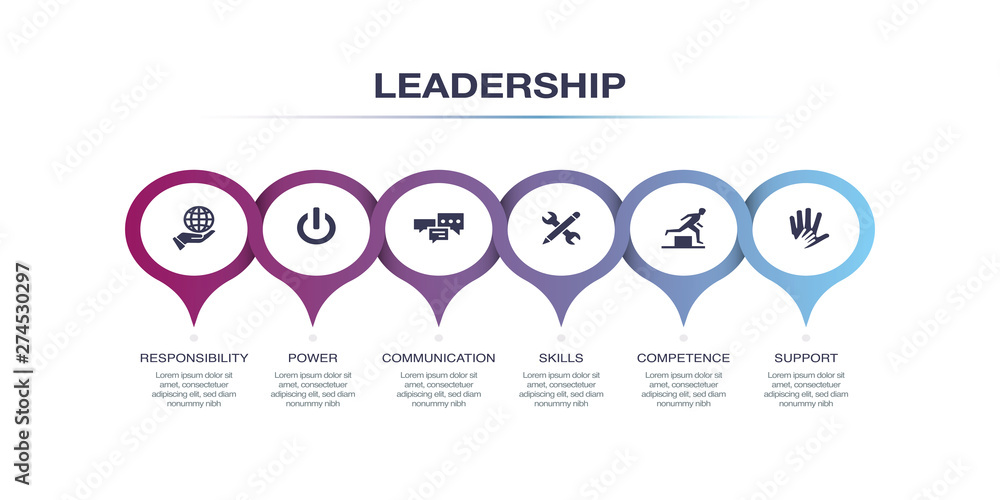 LEADERSHIP INFOGRAPHIC DESIGN Stock Vector | Adobe Stock
