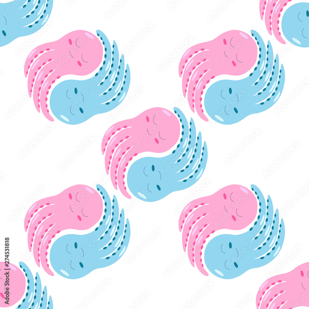 Octopus Girl Wallpaper