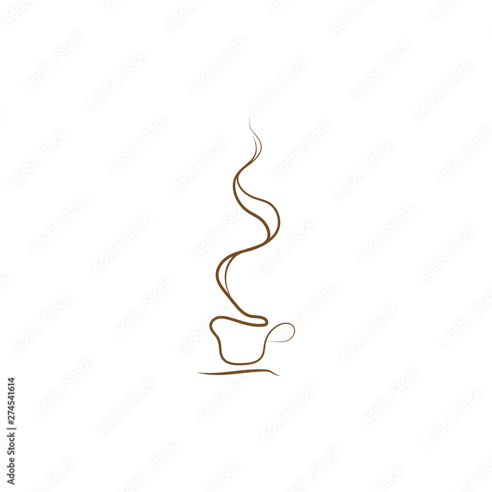 Steaming Tea Cup Drawing