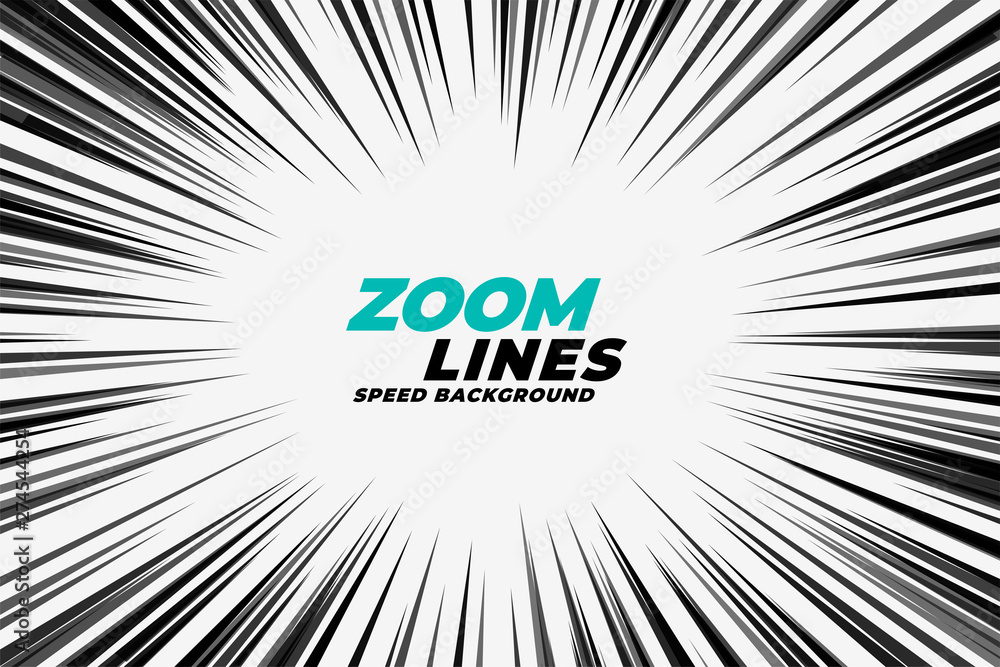 comic zoom lines motion background Stock Vector | Adobe Stock