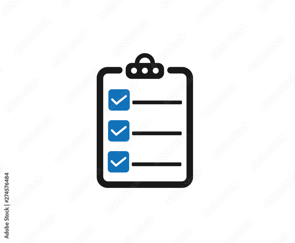 Checklist icon vector, task completed icon Stock Vector | Adobe Stock