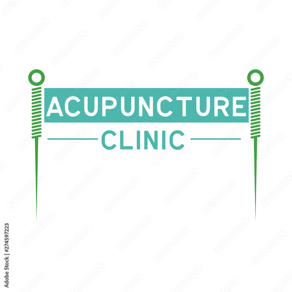 Acupuncture Therapy Logo With Text Space For Your Slogan Tagline