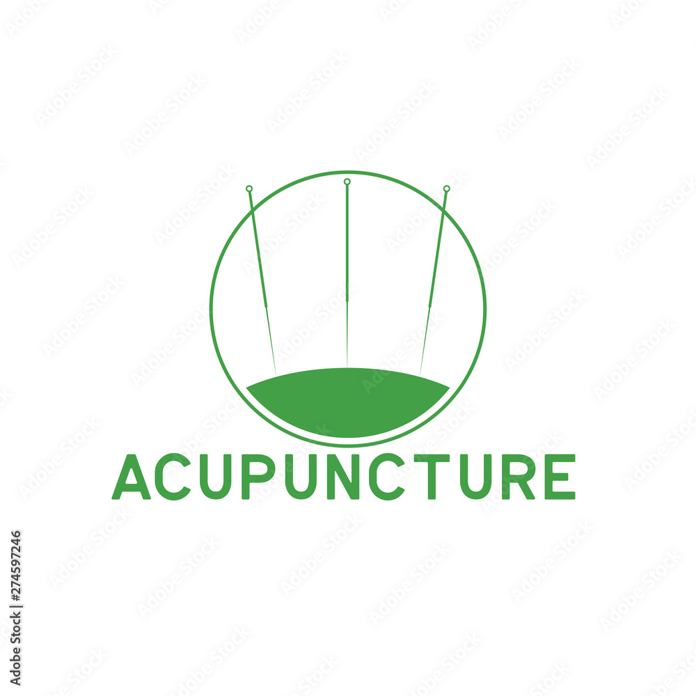 Acupuncture Therapy Logo With Text Space For Your Slogan Tagline
