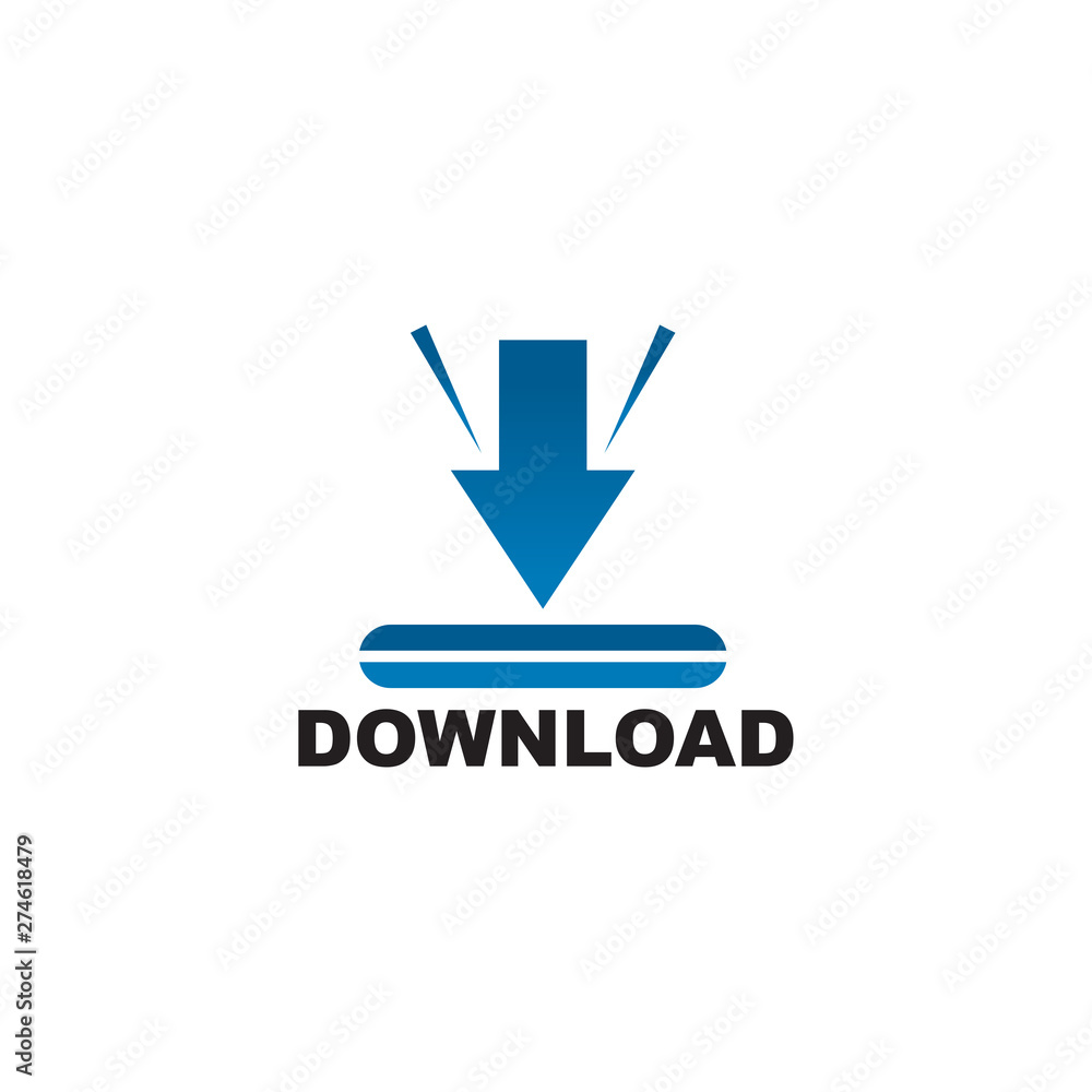 Download icon logo design vector template Stock Vector | Adobe Stock