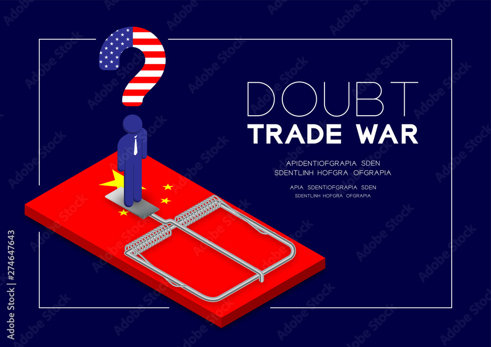 Man pictogram and question mark America flag standing on isometric ...