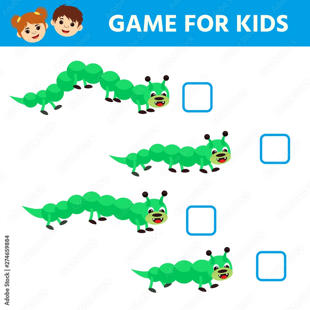 Matching game, educational game for children. Match the halves. Count ...