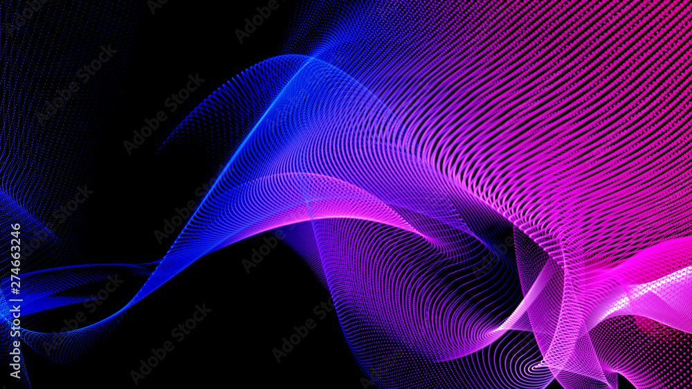 Aurora Dream Light Colorful Greeting Magic Space Of Beautiful Abstract Fabric Wave Look