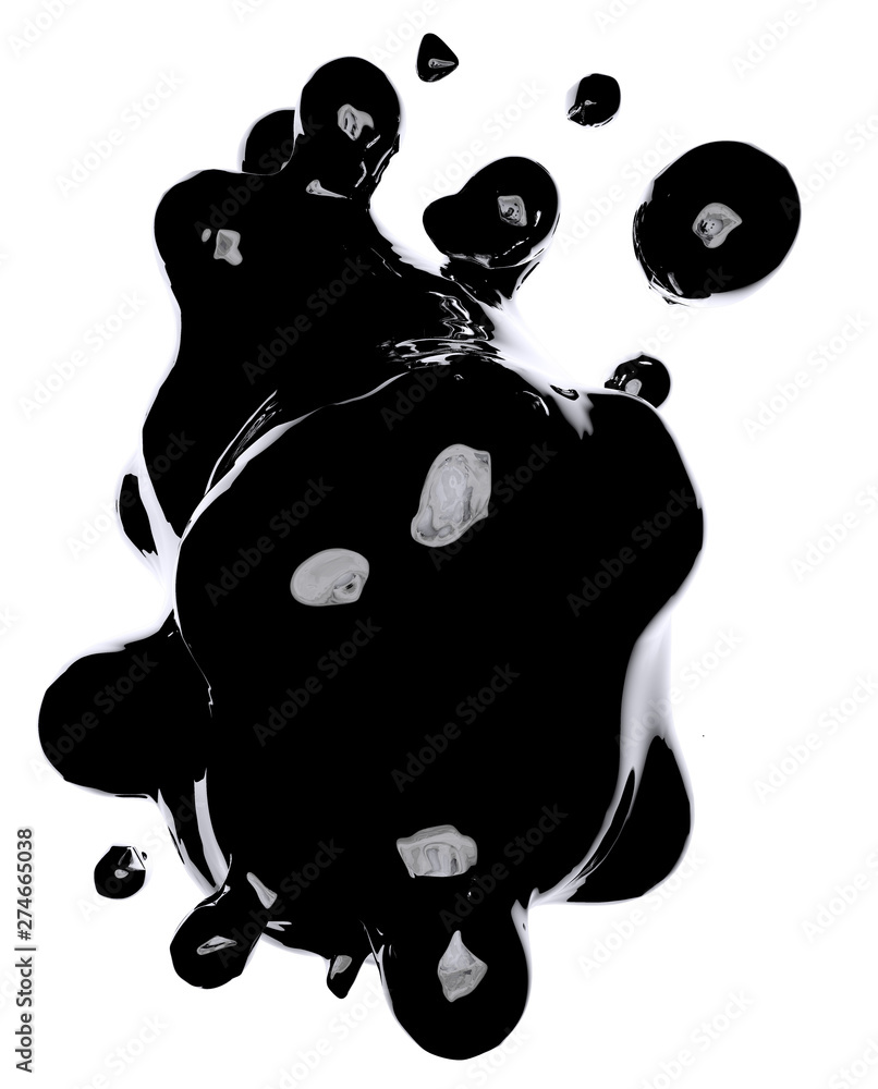 Abstract black and white liquid background.It can be used for print and ...