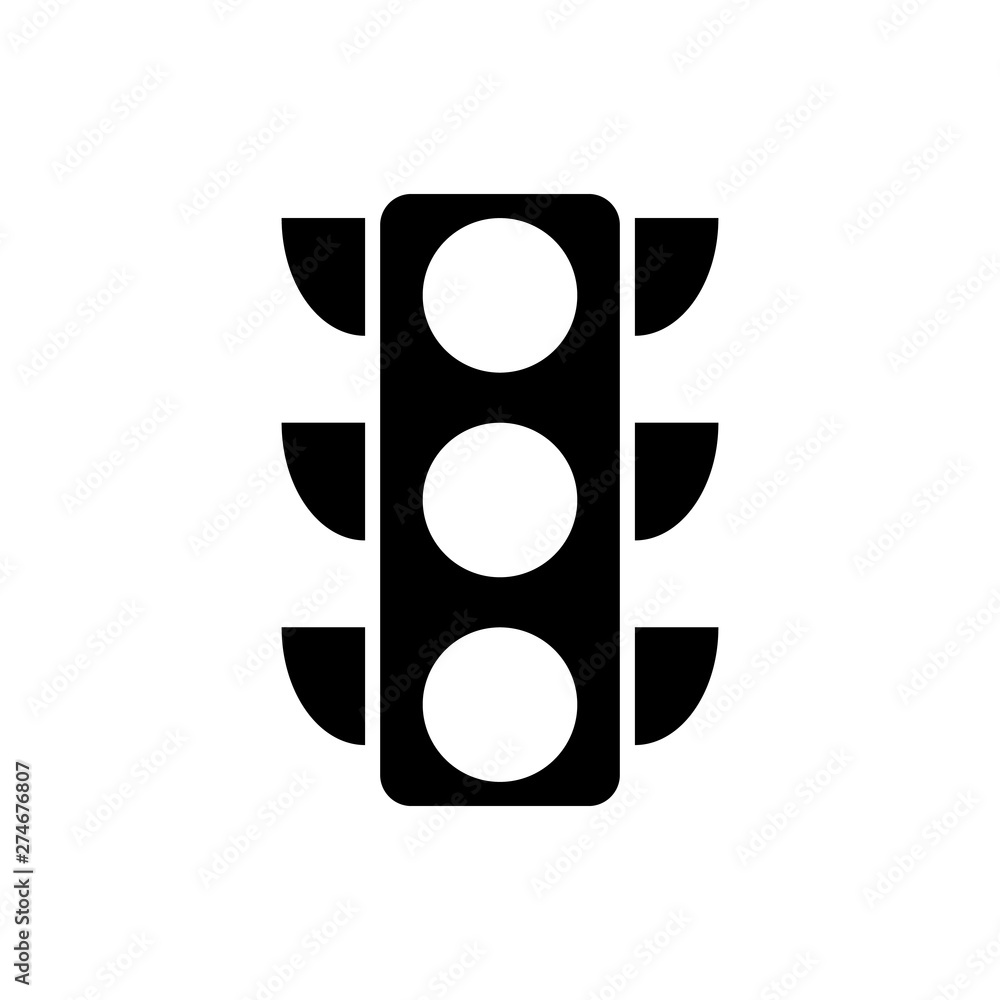 Traffic Light Vector Black And White