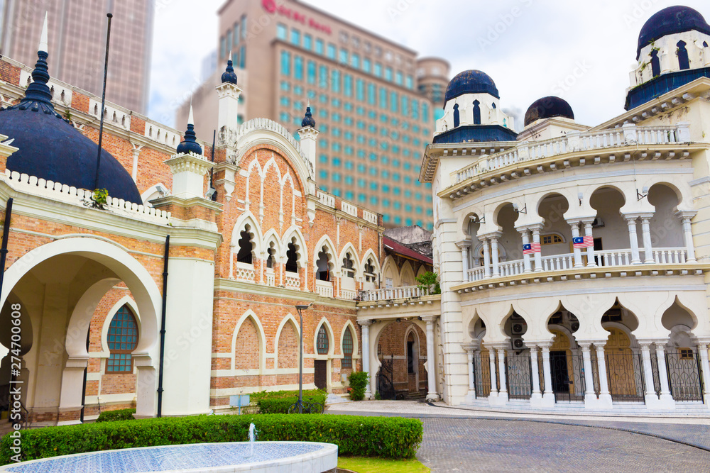 View on old colonial style buildings of Panggung Bandaraya DBKL 'Malay ...