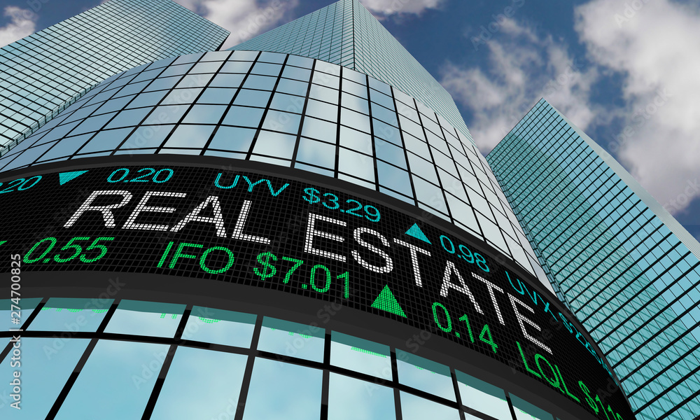 Real Estate Property Assets Stock Market Industry Sector Wall Street ...