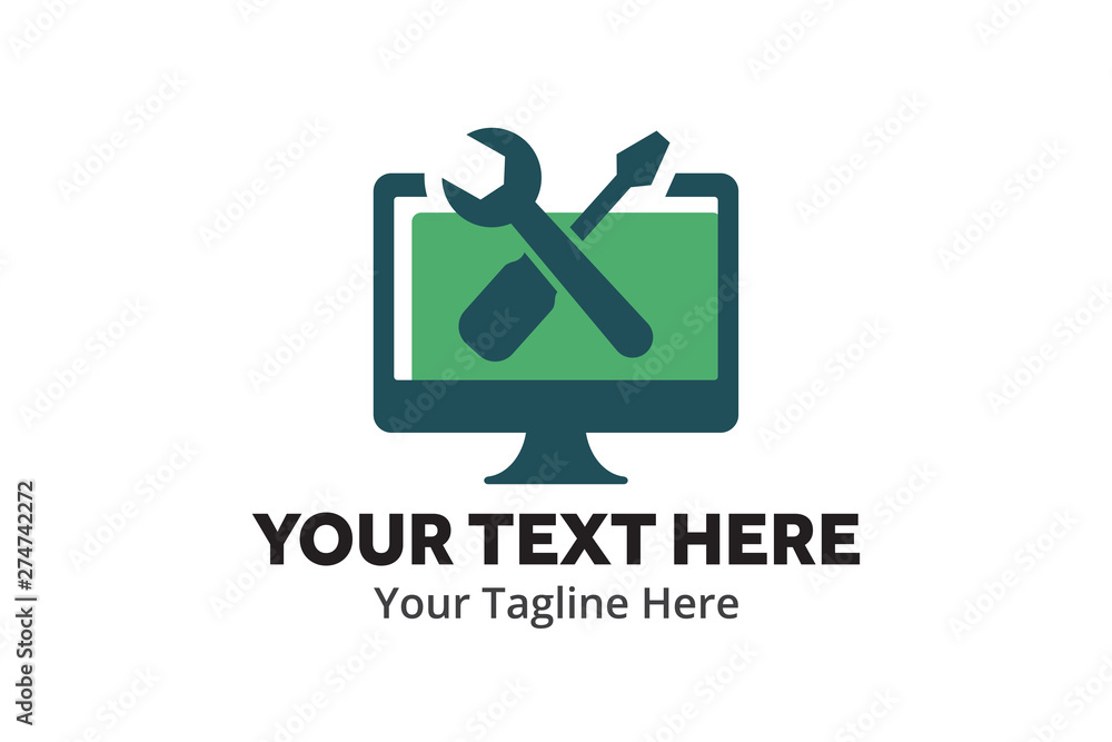 computer service creative illustration vector of graphic , laptop ...