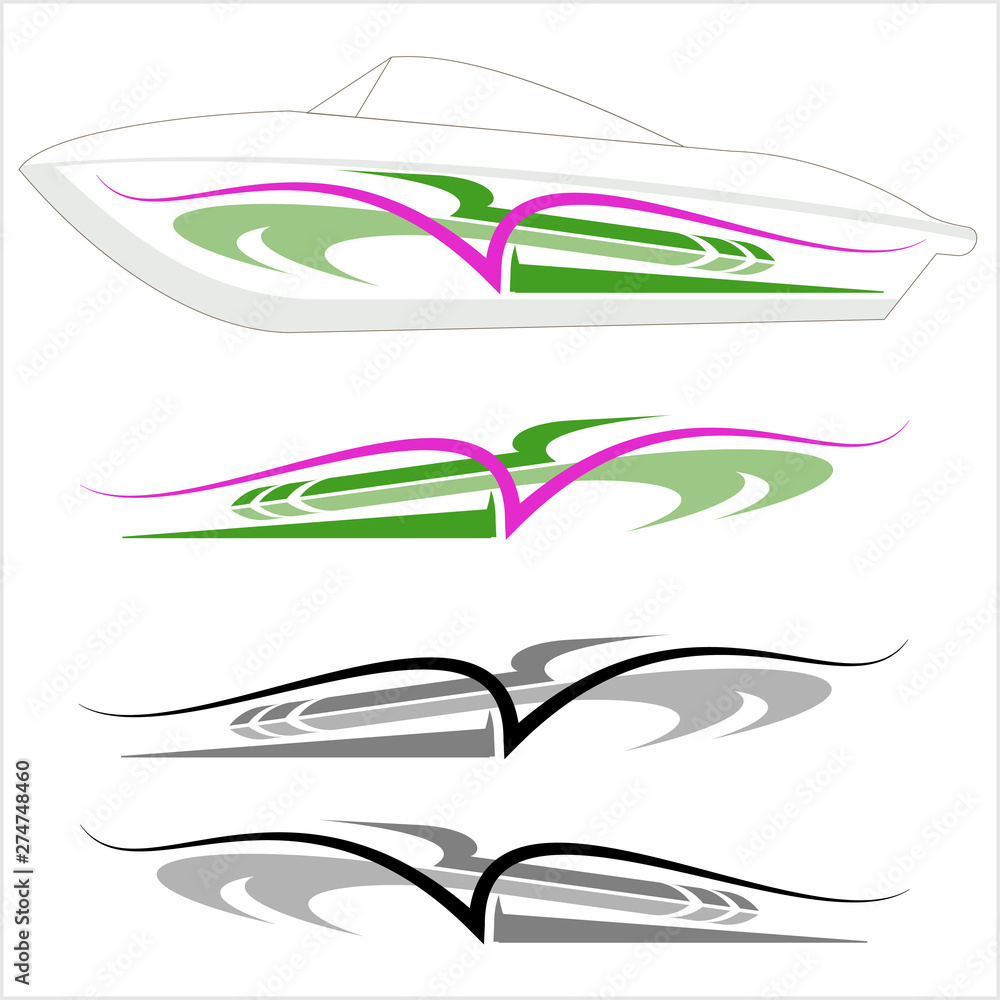 Stripes And Boat Designs