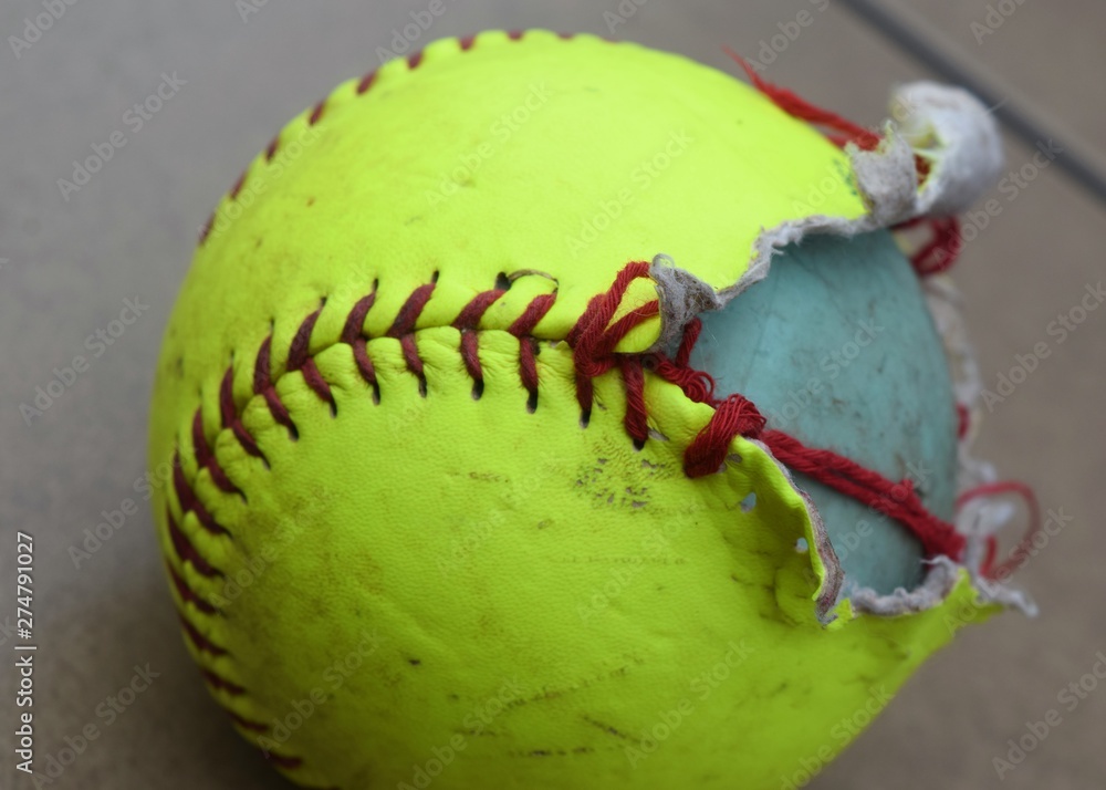 Old Softball Stock Photo | Adobe Stock