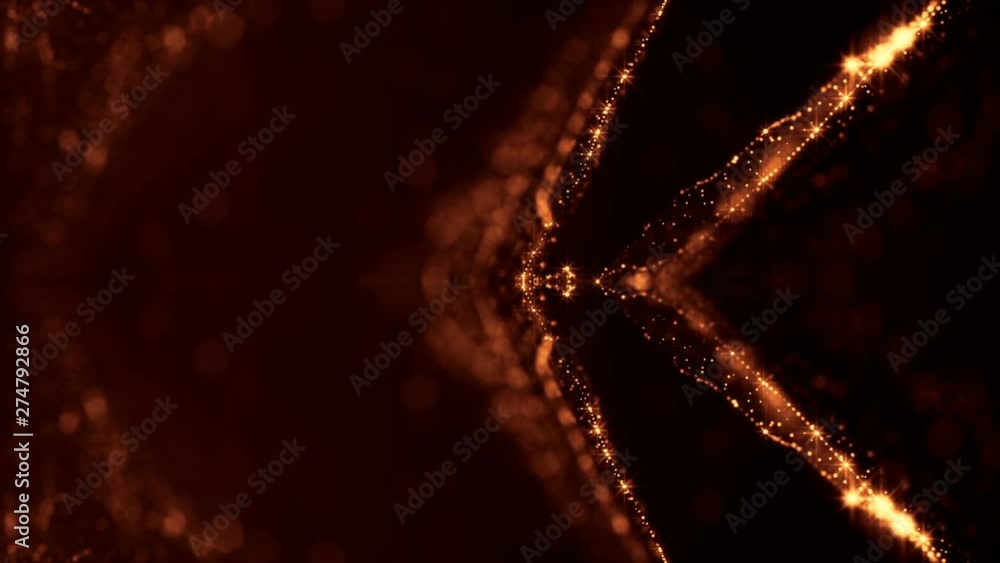 Microworld or nano technology golden background. Seamless looped ...