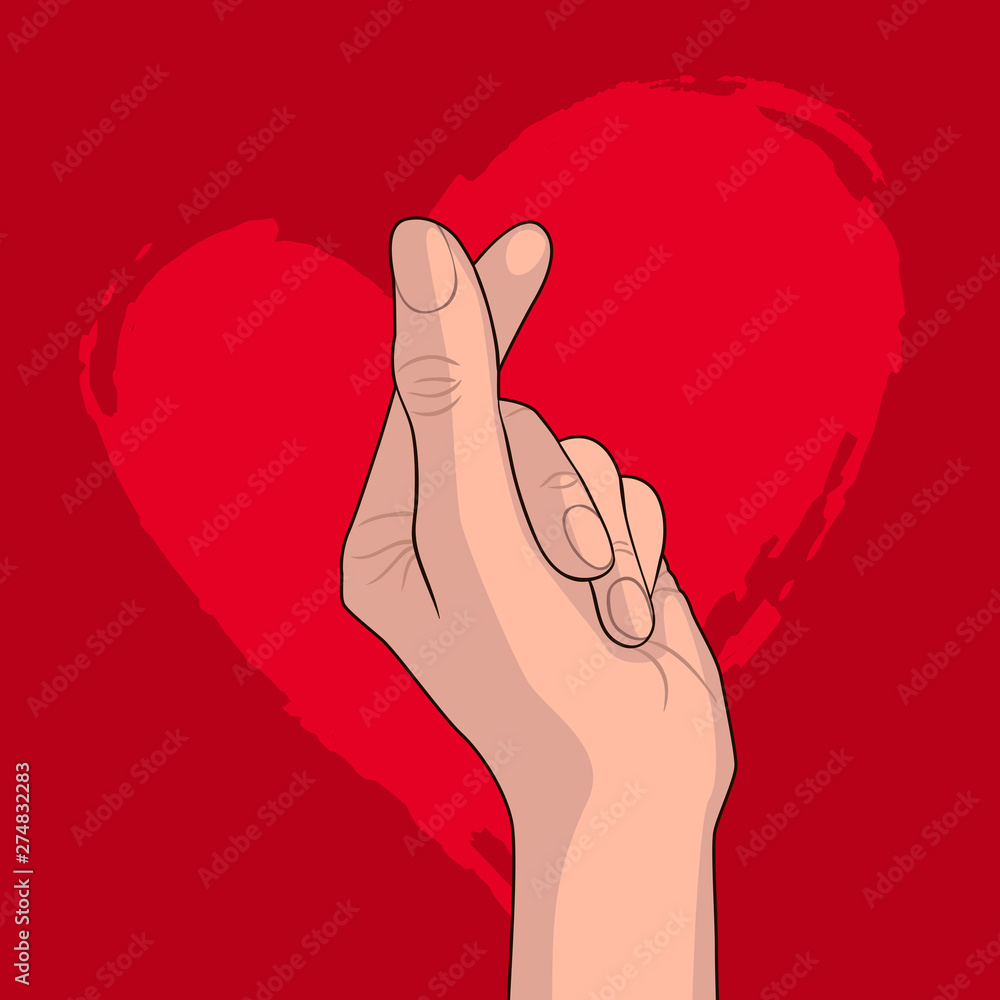 Heart Sign With Fingers