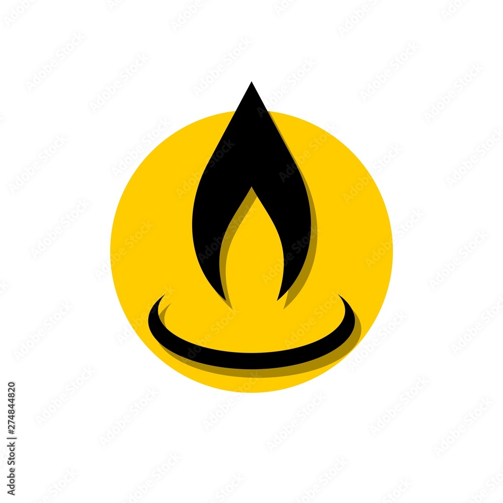 Natural Gas Flame Symbol
