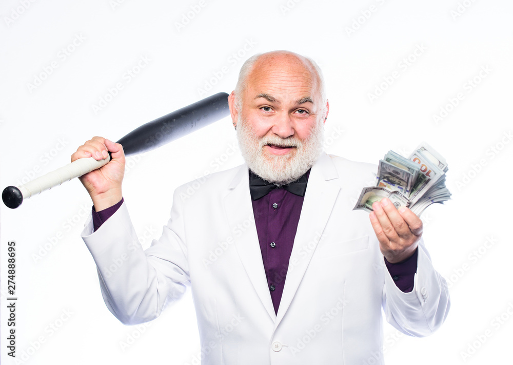 Personal security. Successful businessman. Brutal business life. Racket ...