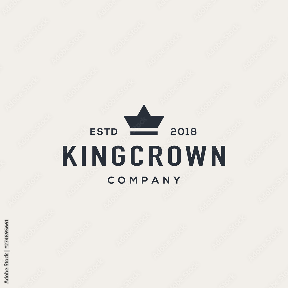 Crown logo design concept. Universal crown logo. Stock Vector | Adobe Stock