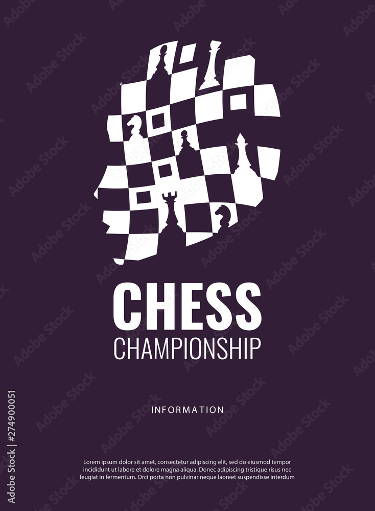 Vector illustration about chess tournament, match, game. Use as ...