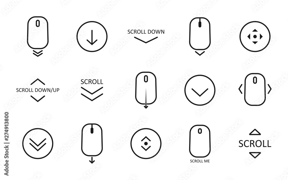 Mouse Scroll Icon