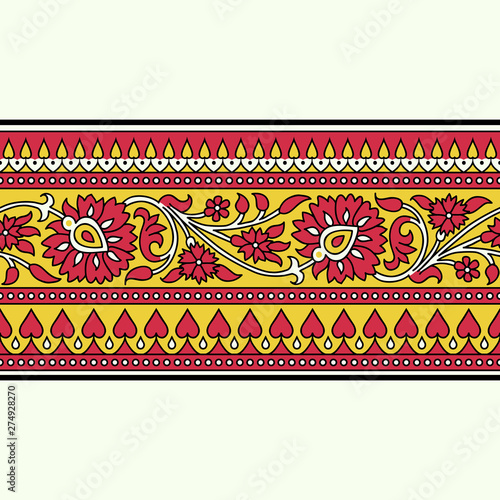 Native American Floral Border Designs