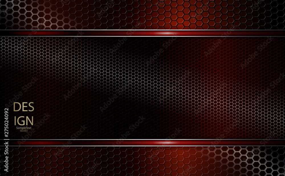 Abstract red grid background with texture frame and edging Stock Vector ...