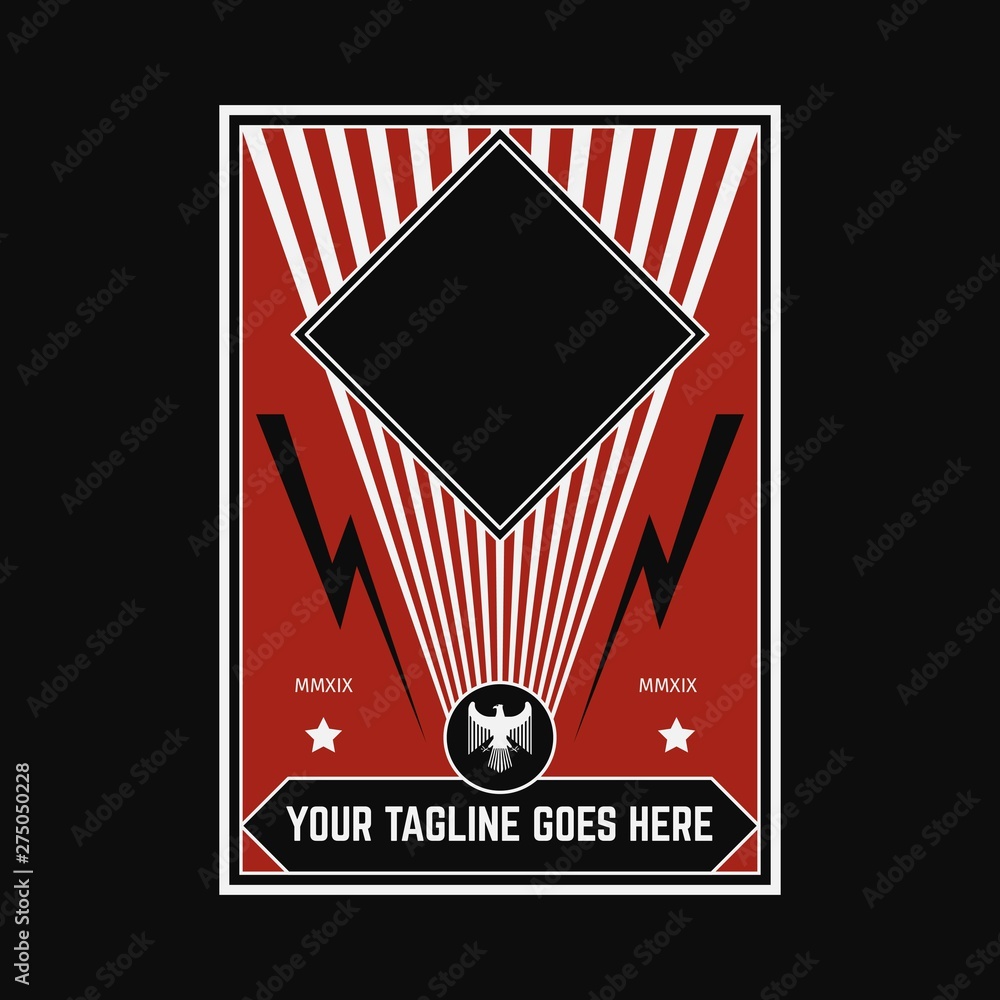 PROPAGANDA POSTER BACKGROUND Stock Vector | Adobe Stock