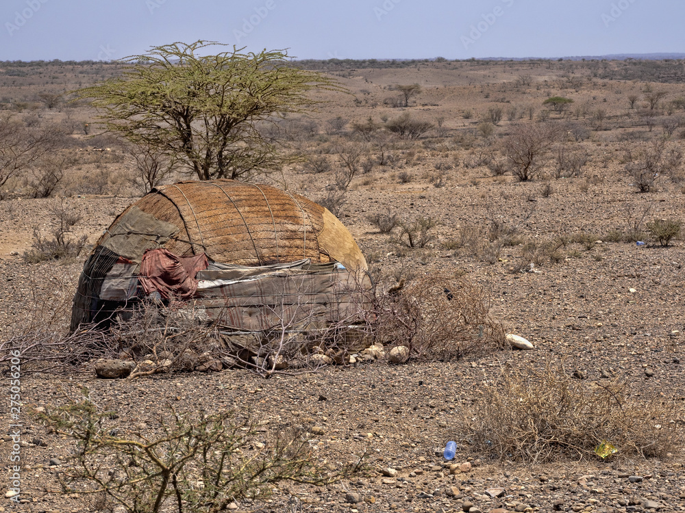 Endless slums of Somalis, living in utter poverty and despair. Afar ...