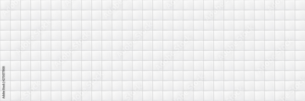 Seamless Vector White Tiles Pattern Stock Vector | Adobe Stock