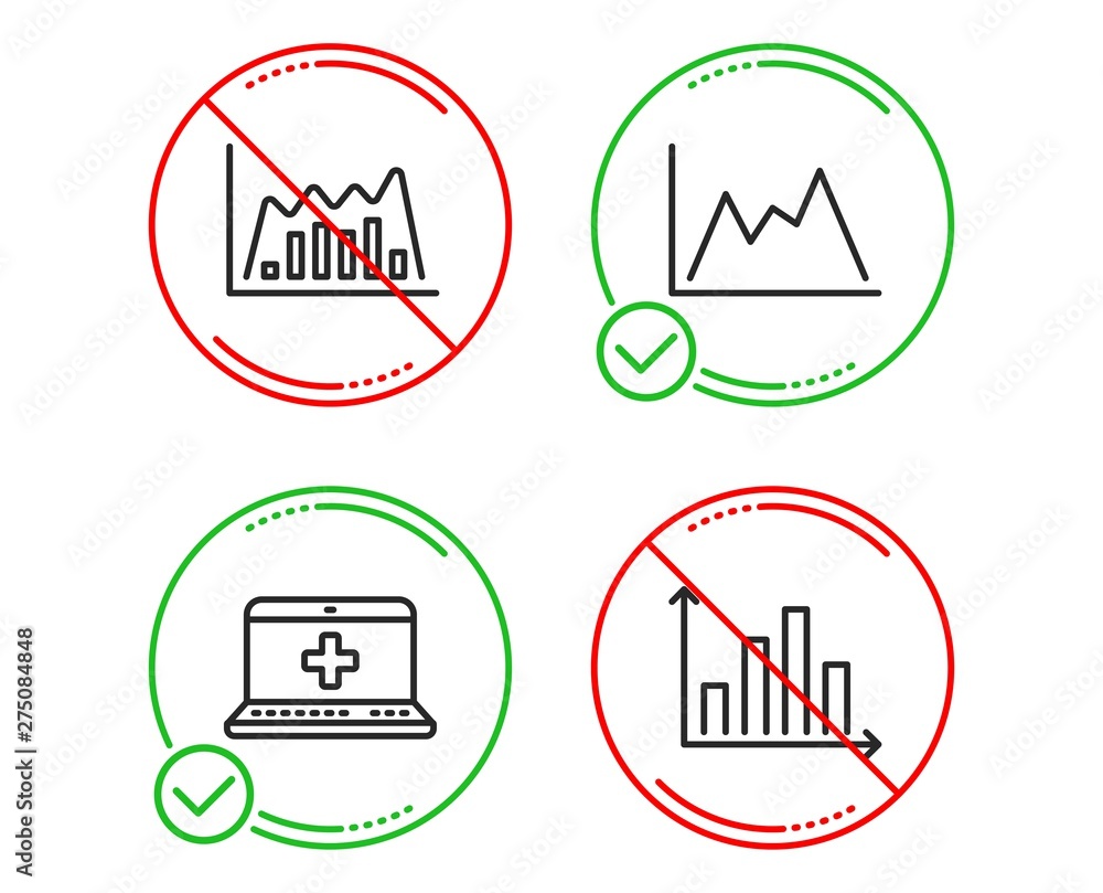 Do or Stop. Diagram, Medical help and Infographic graph icons simple ...
