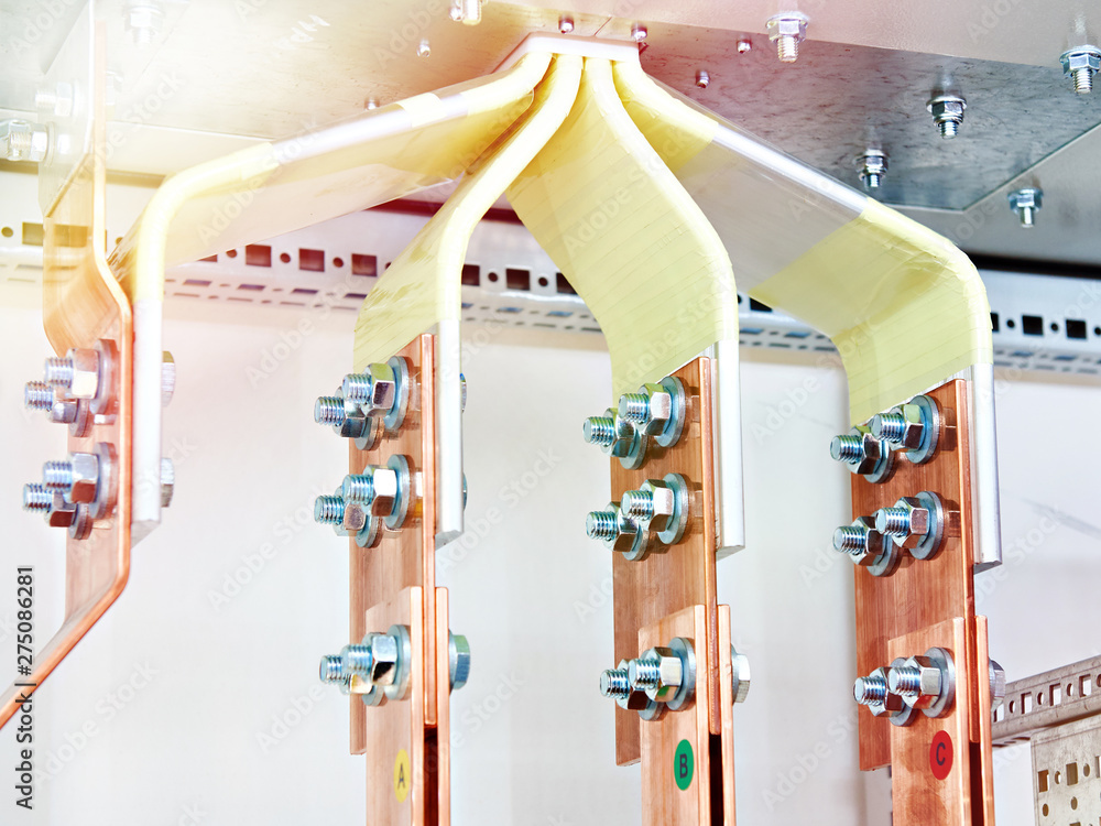 Copper conductors of transformer Stock Photo | Adobe Stock