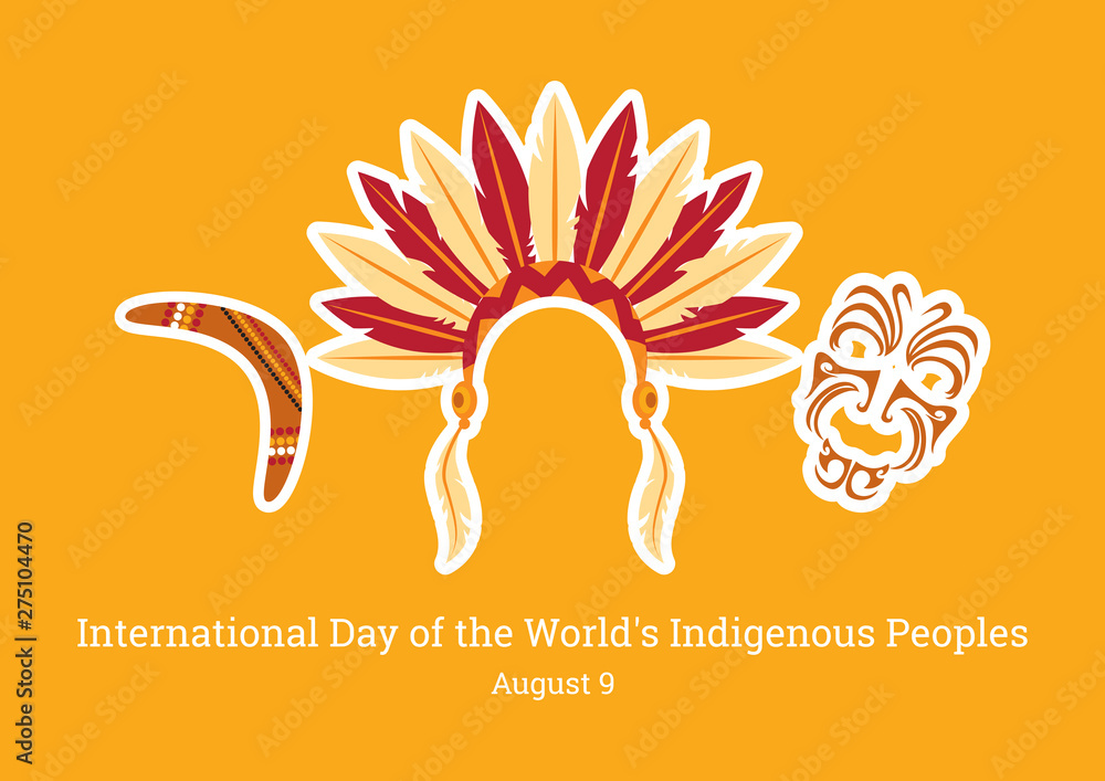 Vetor de International Day of the World's Indigenous People vector ...