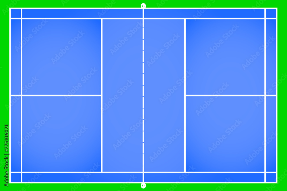 Badminton court vector Stock Vector | Adobe Stock