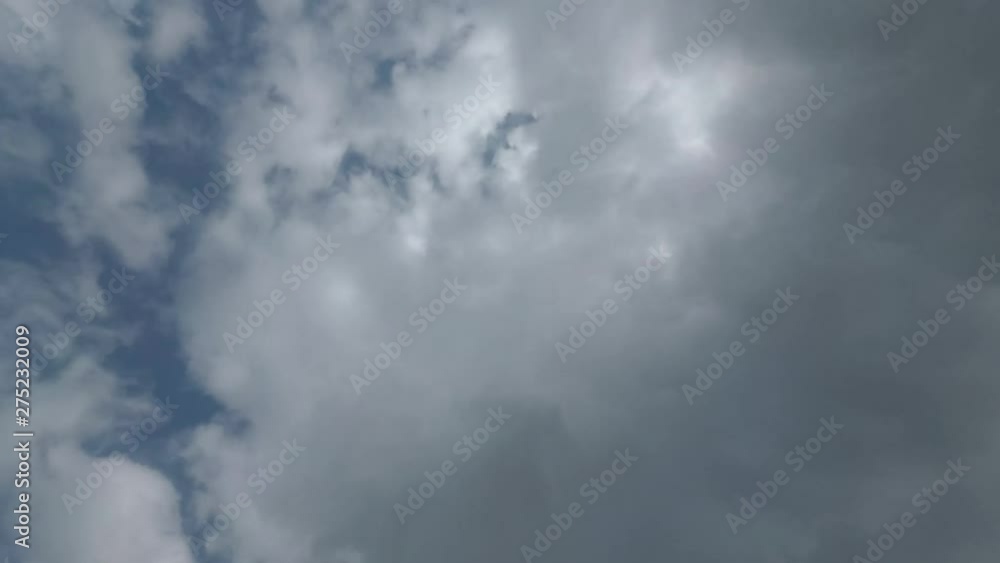 Camera facing up in the sky on rotating mount for different perspective ...