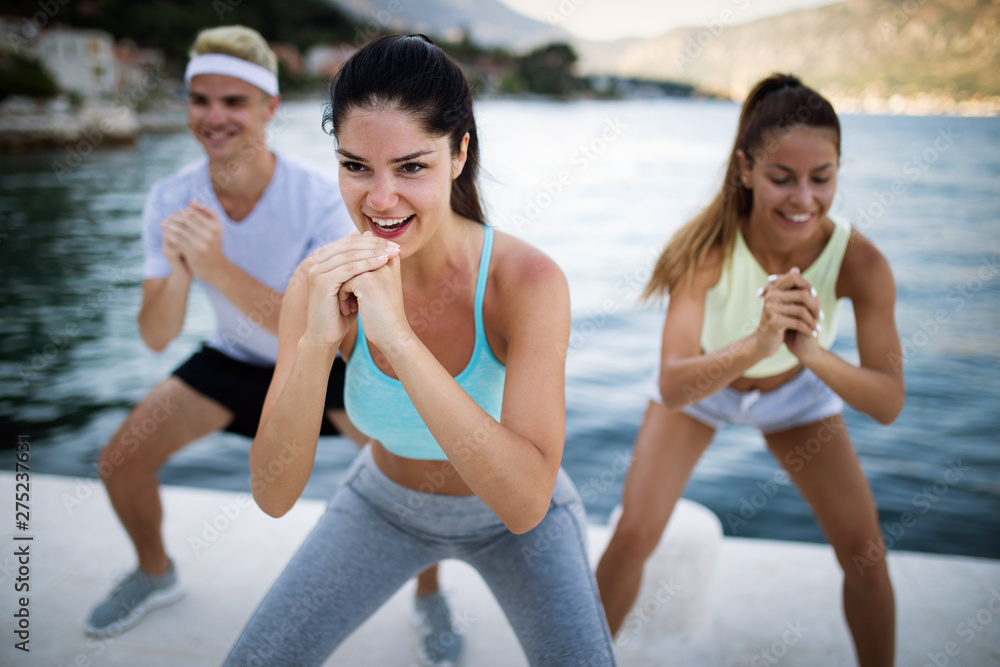People Exercising Outside