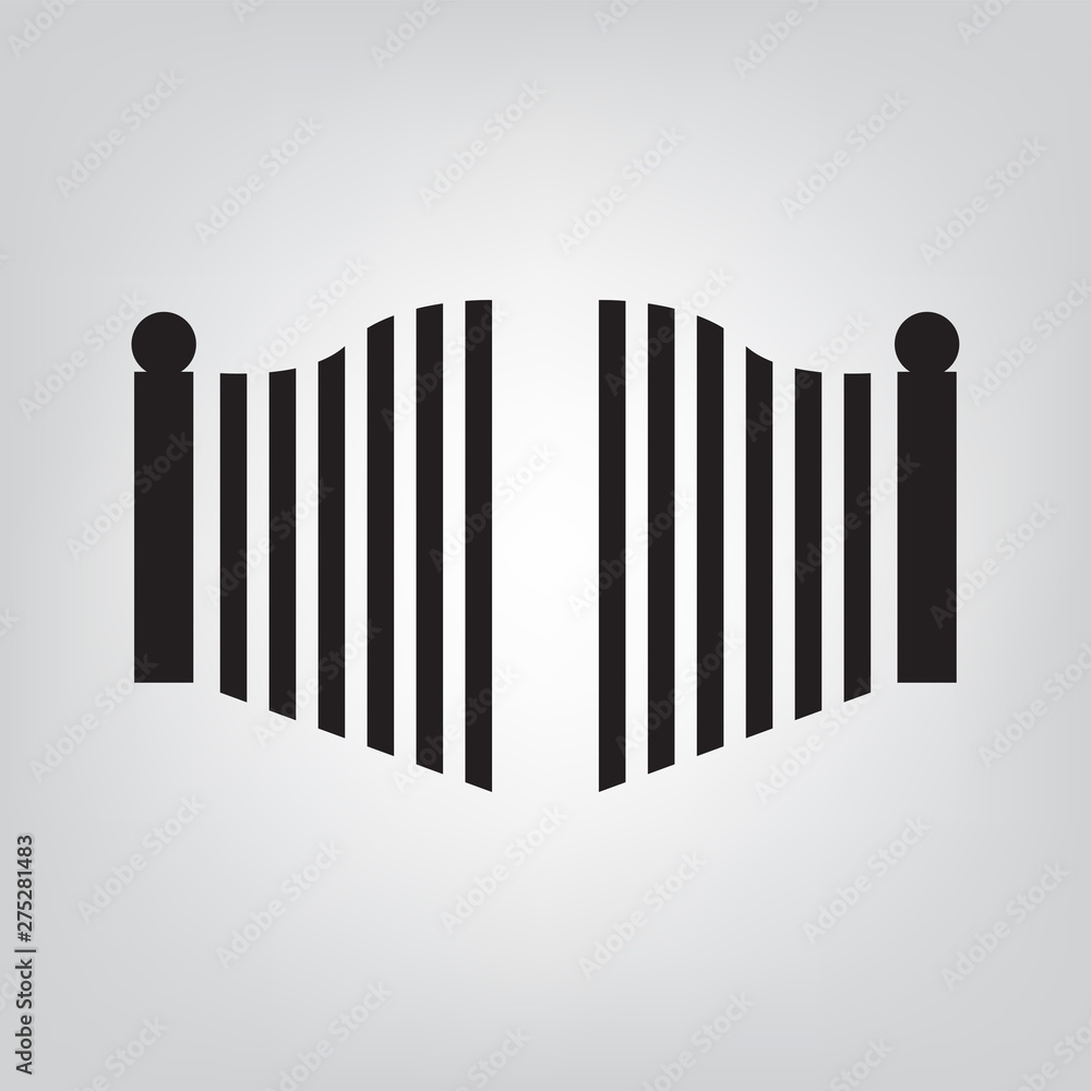 modern gate icon- vector illustration Stock Vector | Adobe Stock