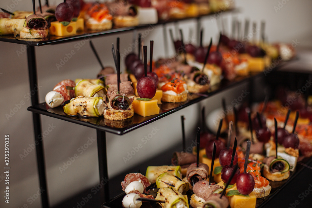canapes for a buffet table. canapes for the holiday. idea for a buffet ...