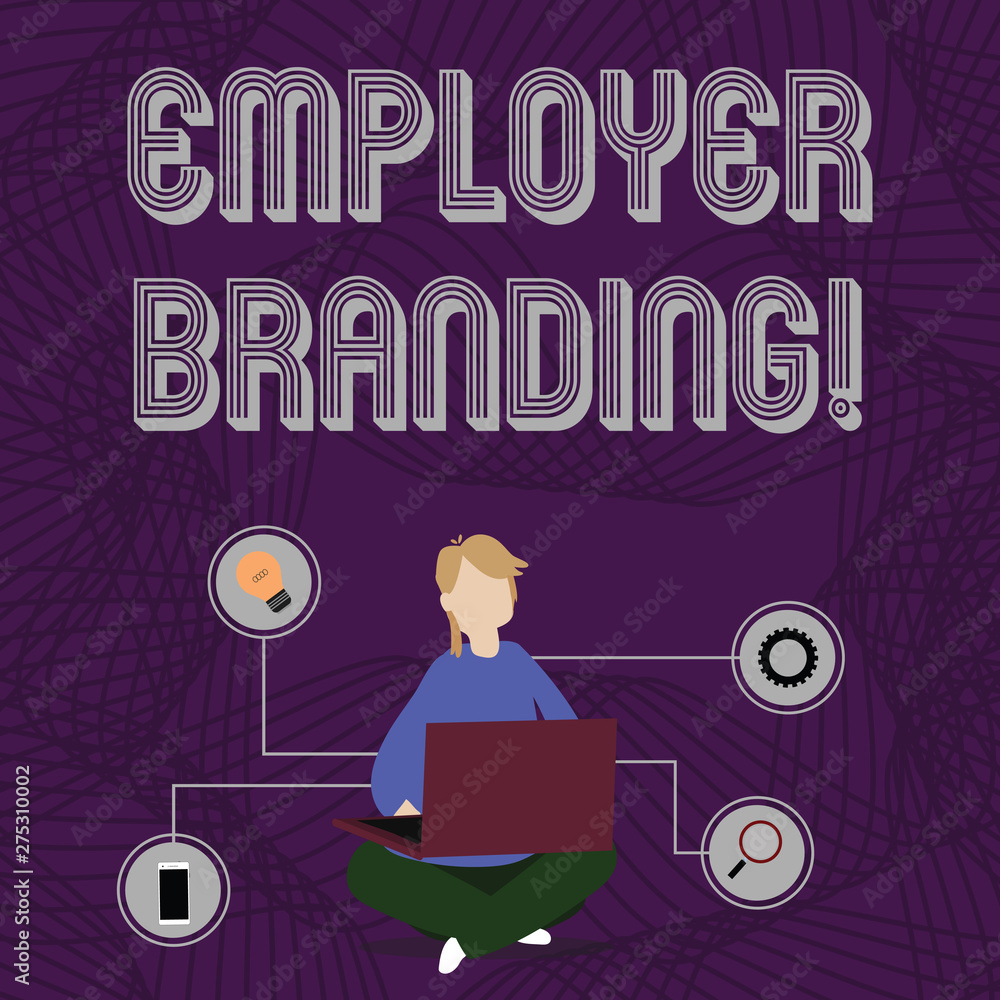 Word writing text Employer Branding. Business photo showcasing process ...