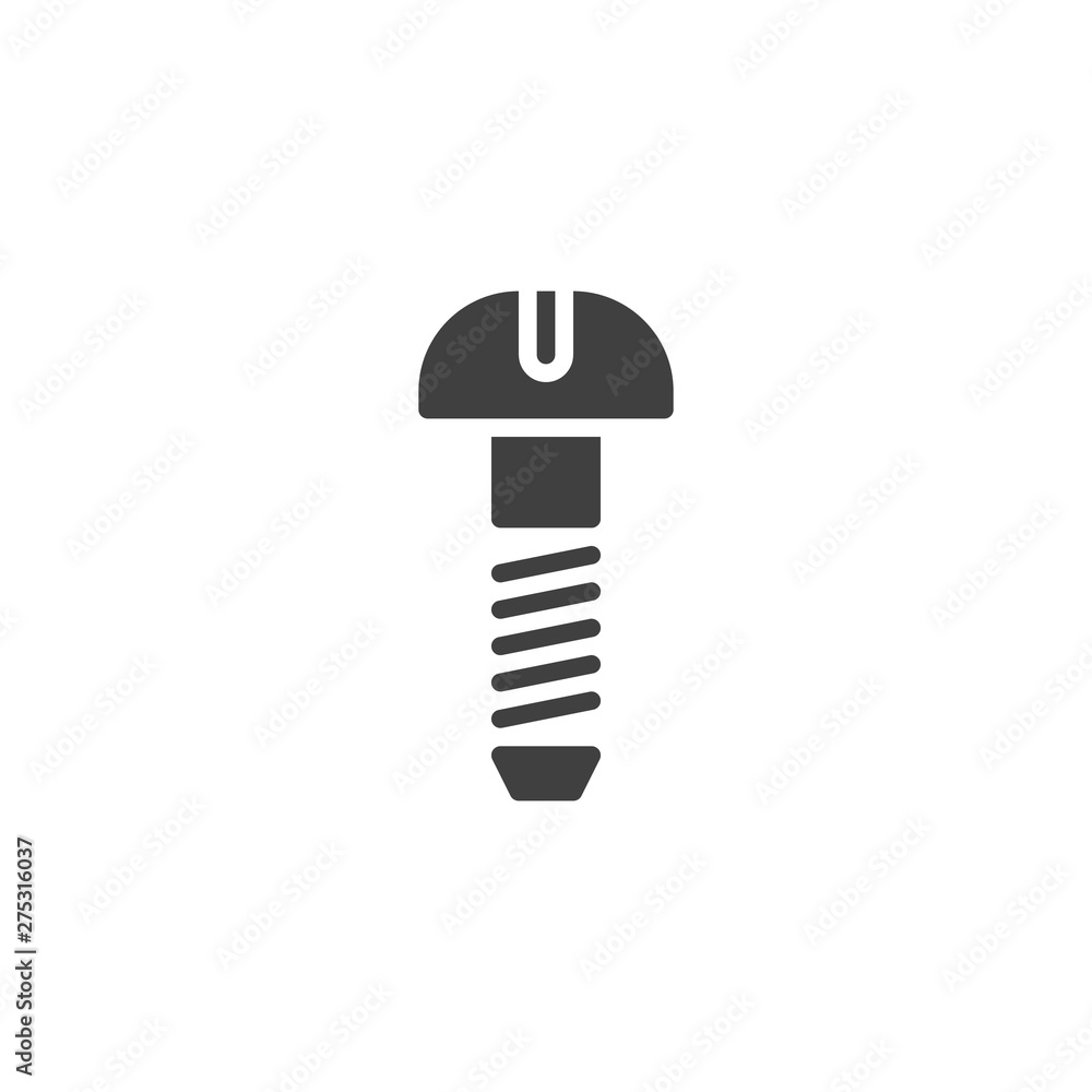 Bolt, screw vector icon. filled flat sign for mobile concept and web ... Bolt, screw vector icon. filled flat sign for mobile concept and web ...