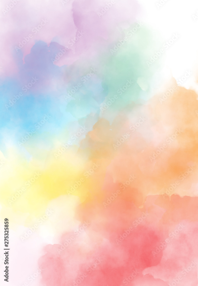 Abstract watercolor digital art painting soft focus for texture ...