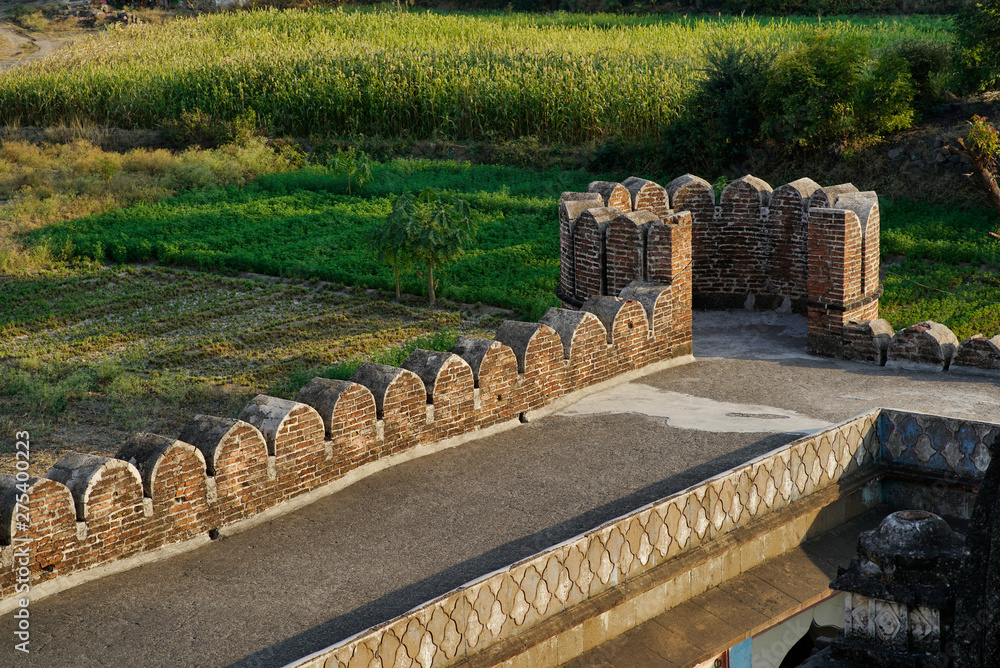 Vitthal Temple at Palashi, Parner, Ahmednagar, view from top showing ...