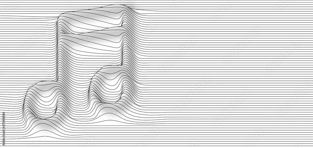 Abstract Music notes for music background design use, vector ...