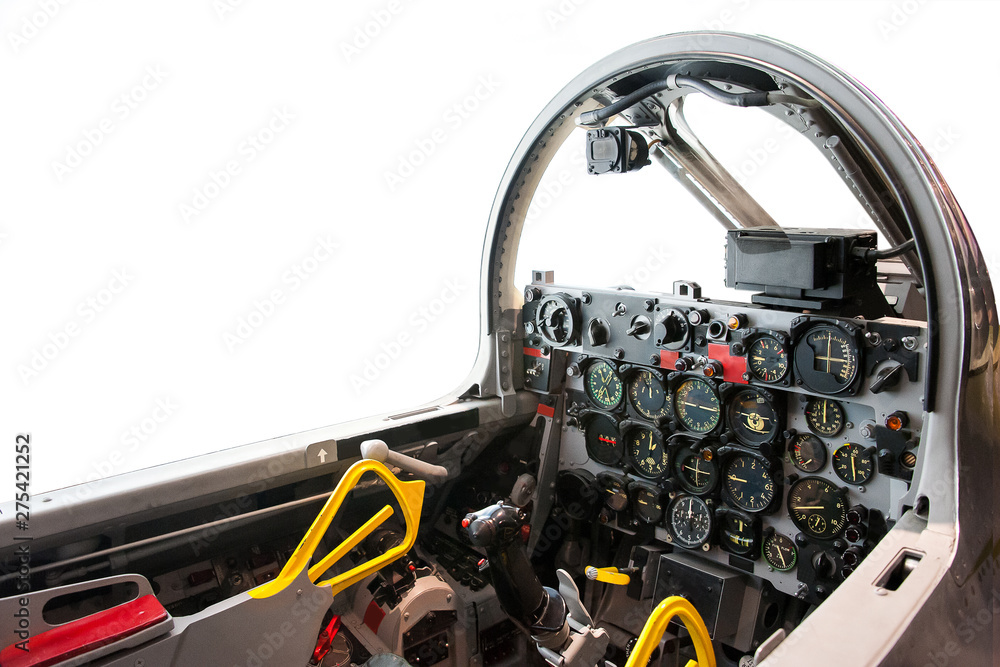 Aircraft Cockpit of fighter jet Stock Photo | Adobe Stock