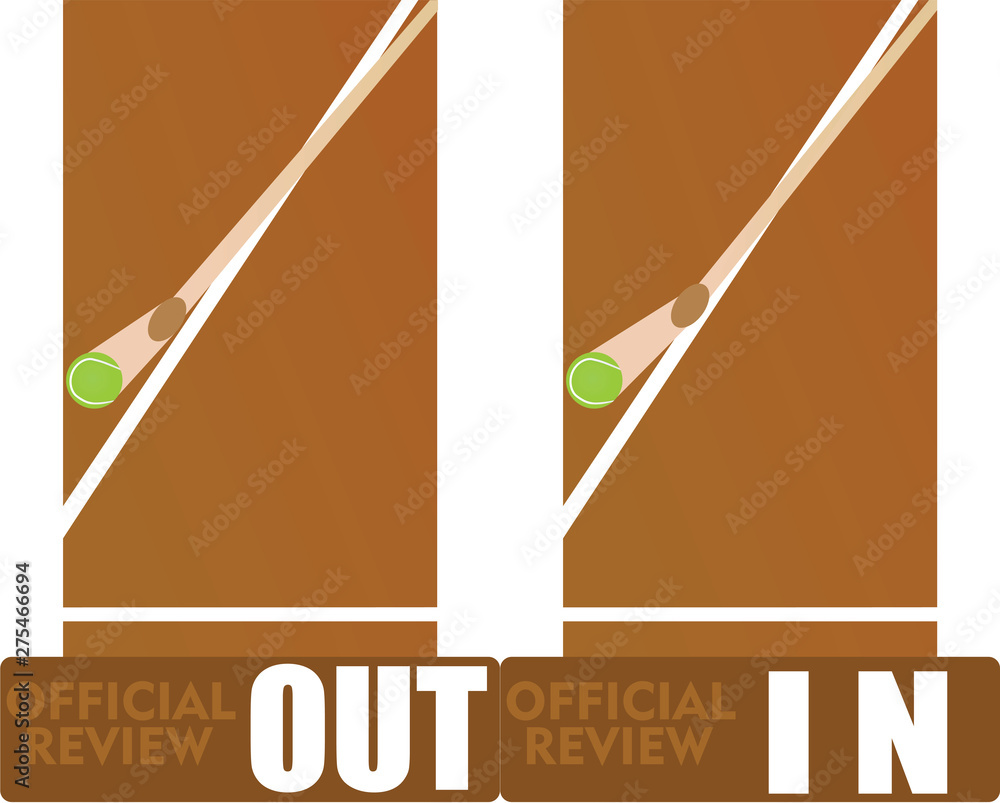 Tennis official review. vector illustration Stock Vector | Adobe Stock