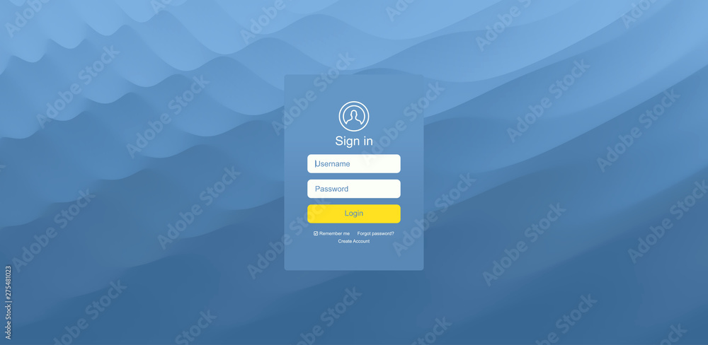 Login user interface. Modern screen design for mobile app and web ...
