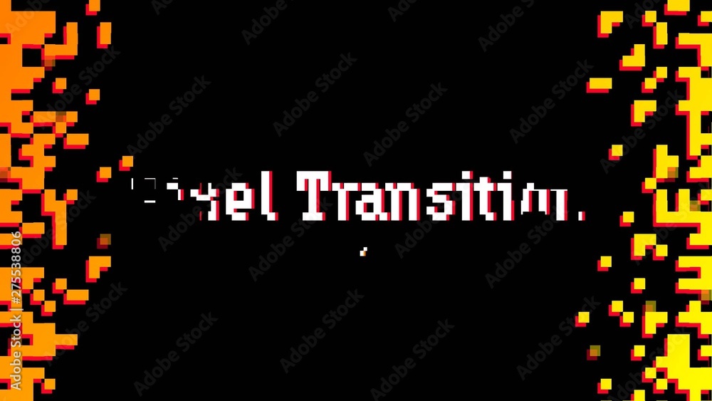 Pixel Transition Stock Template | Adobe Stock