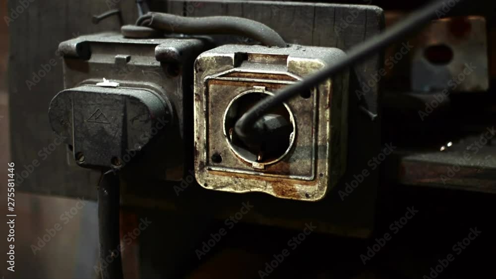 very old electrical installation panel, Maintenance, Distribution Board ...